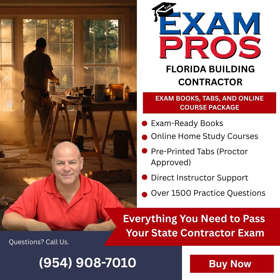 Florida Building Contractor: Complete Exam Prep Package | Guaranteed ...